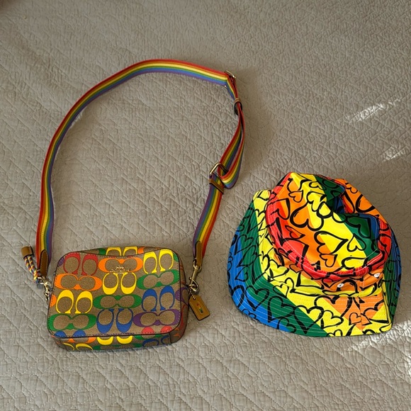 Coach | Bags | Coach Rainbow Shoulder Bag Side Bag | Poshmark